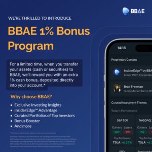 BBAE 1% Bonus Offer - Terms and Conditions